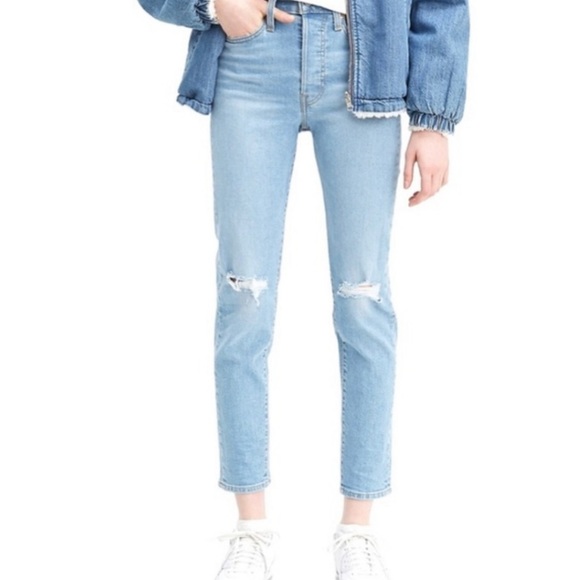 Levi's | Jeans | Levis Womens Wedgie High Risedistressed Skinny Jeans ...